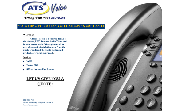 Adams Telecom Systems by Adams Telecom Systems in Maryville, TN - Alignable