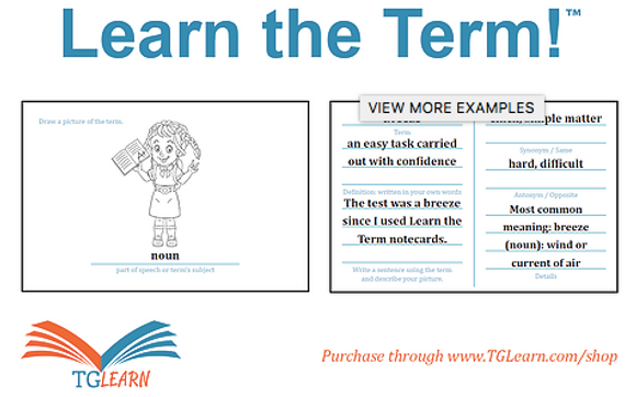 Learn The Term Educational Tool by TGlearn educational consulting in ...