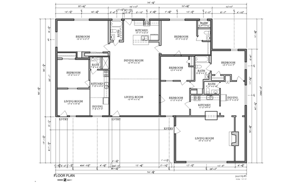 Sample AS-Built Floor Plan by Burdette Drafting Services LLC in Chandler, AZ - Alignable
