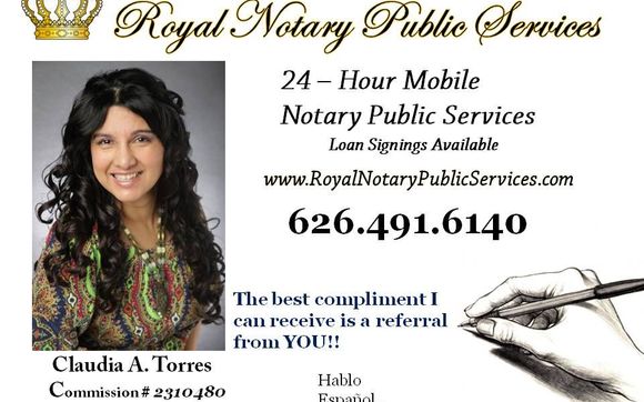 NOTARY SERVICES BILINGUAL ENGLISH/SPANISH by Royal Notary Public ...