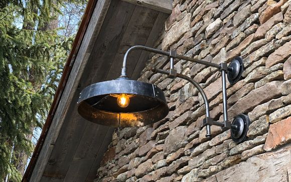 Double Arm Barn Light by IronGlass Lighting in Belgrade, MT - Alignable