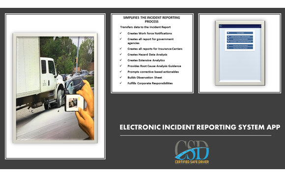Electronic Incident Reporting System App by Certified Safe Driver, Inc ...