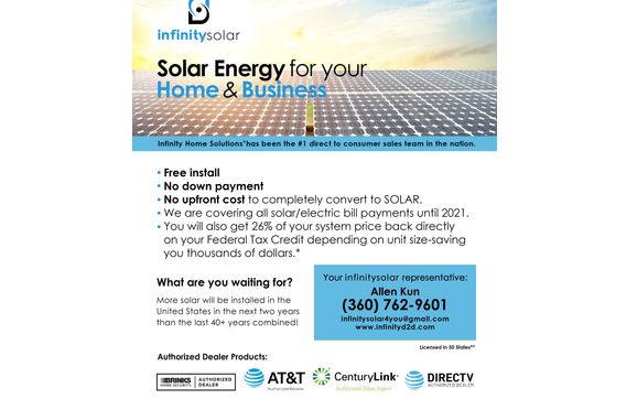Solar energy by Infinity Home Solutions in Vancouver, WA - Alignable