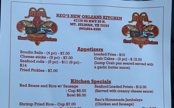 Reo’s New Orleans Kitchen by Reo’s New Orleans Kitchen in Bullard Area ...