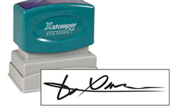 Self-Inking Signature Stamp by Texas Marking Products in Spring, TX ...