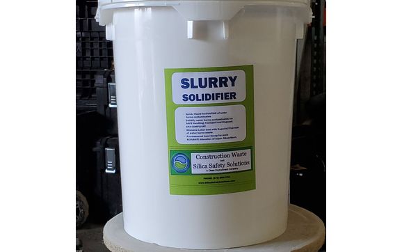 Slurry solidified. by Construction Waste and Silica Safety Solutions in ...
