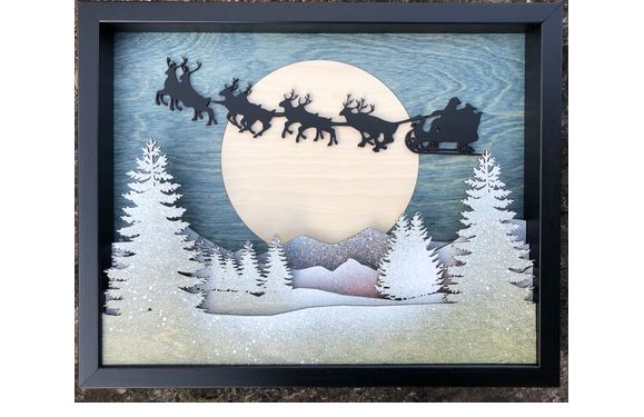 3D Wood Shadow Boxes Fine Handcrafted Artwork by Cutting Edge Wood ...