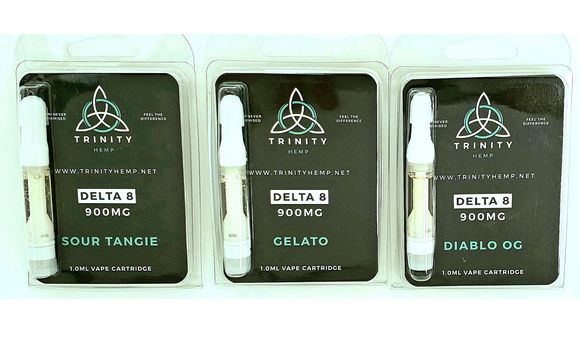 Delta 8 Vape Cartridges 900MG 1.0 ML by Trinity Hemp in Burlington, CO ...