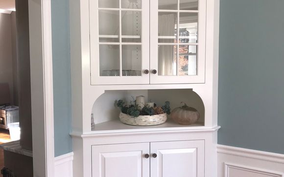 Hand built corner cabinet. by McALeer custom kitchens and cabinetry in ...
