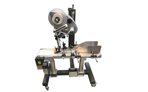 APEL40PL Pouch Labeler by Accent Label Automation in Surrey, BC - Alignable