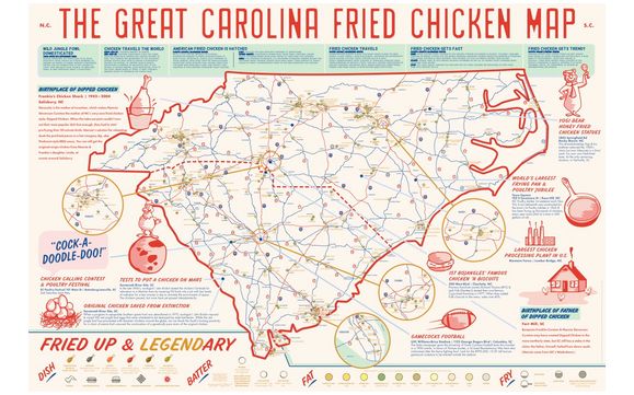 Carolina Fried Chicken Map by EDIA Maps in Concord, NC - Alignable