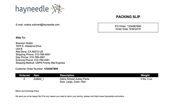 Shipstation Packing Slip Design by Ayni Media in Myrtle Beach, SC ...