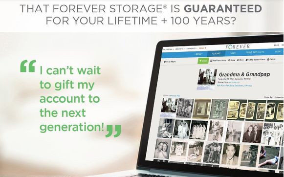 Forever - permanent photo storage and gifts - Alignable