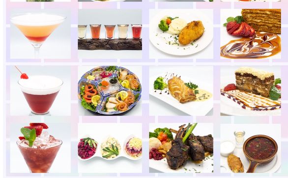 Some of our famous menu choices and flavored vodka drinks by Russian ...