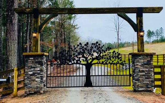 Custom Aluminum Tree Gate by Blankenship’s Custom Gates in Hernando ...