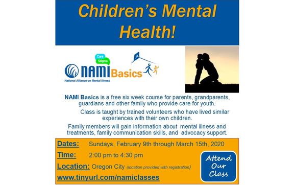 FREE NAMI Education Classes-Basics by NAMI-Clackamas in Portland, OR ...