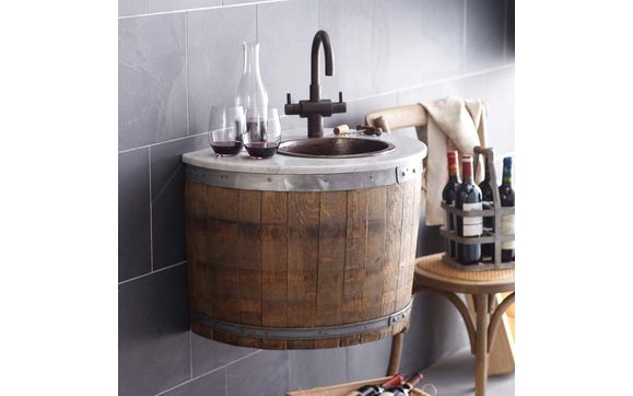 Native Trails Wine Barrels Hanging Vanities by French Creek Designs ...