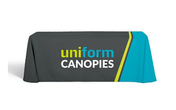 Custom printed table covers by Uniform Canopies in Hayward, CA - Alignable