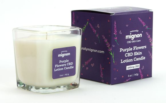 Purple Flowers Lotion CBD Candles by Naturally Mignon CBD in Round Rock ...