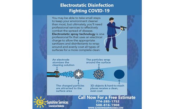 Electrostatic Disinfection/Cleaning by Sunshine Services Inc in Boston ...
