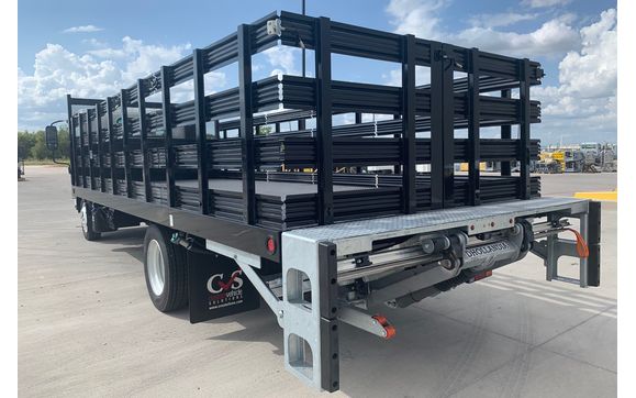 Stake Bed with Lift Gate Installs by Custom Vehicle Solutions - Denton ...