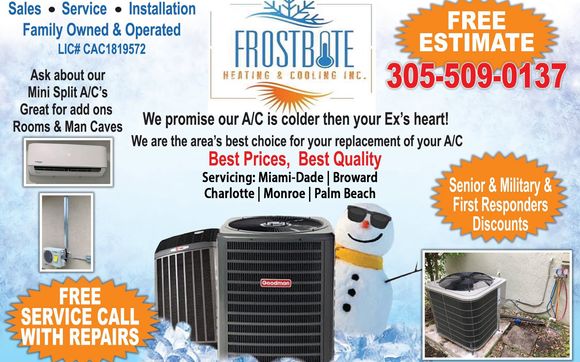 Frostbite Service/Installations by Frostbite Heating & Cooling inc in ...