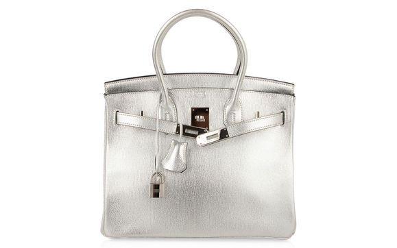 Hermes Birkin 30 Silver Metallic Chevre Leather by Mightychic in Miami ...