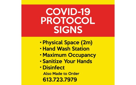 Covid19 Protocol Signs by Koffman Signs in Nepean, ON - Alignable