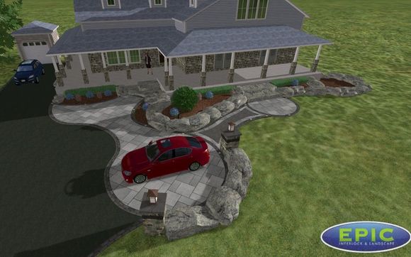 Driveways, Walkways, Natural Rock, 3D Designs by Epic Interlock ...
