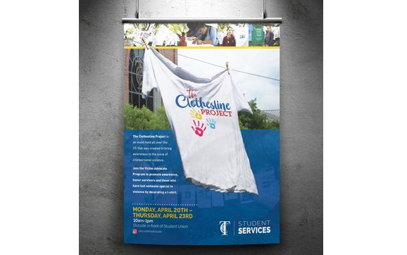 TCC Clothesline Project Poster by Marcus Hardaway Graphic Designer in ...