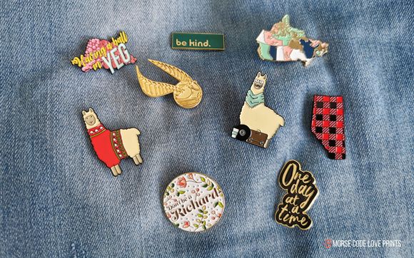 Enamel Pins by Morse Code Love Prints in Edmonton, AB - Alignable