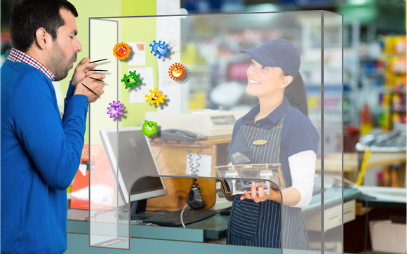 Custom Cashier Shields / Sneeze Guards by Sign Shark in Venice, FL ...