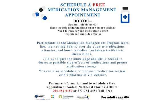 Free Medication Management Program by Northeast Florida AHEC in ...