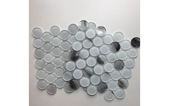 Circle glass mosaic tile by Utile Industry Co.,Ltd in Miami, FL - Alignable