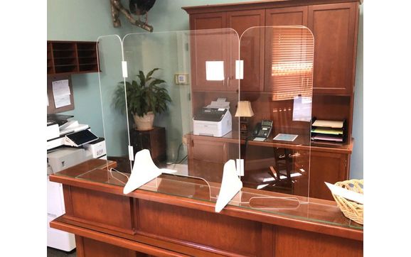PPE Desk Shield with optional Wings by CompuCaddy in Louisville, KY ...