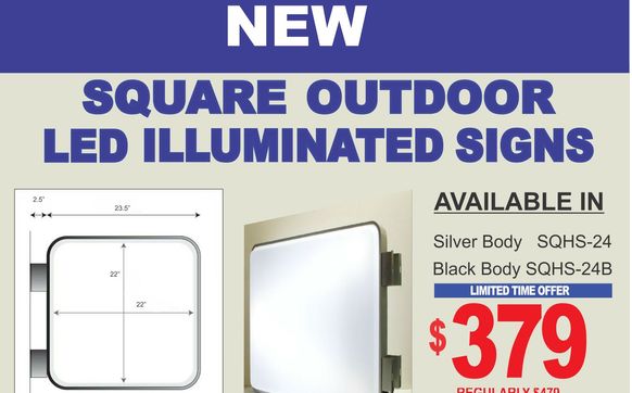 Trendy, upscale new lighted sign for your business or storefront by ...