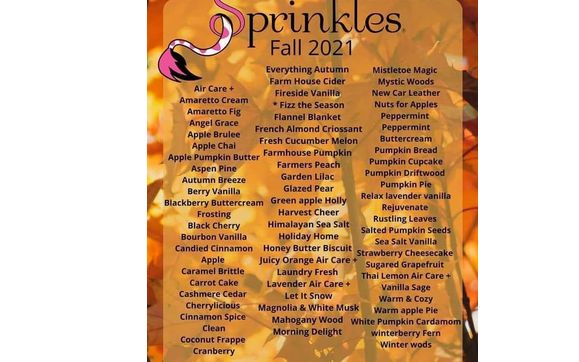 Fall/ Winter Sprinkles list of 2021 by Amber Millhouse - Pink Zebra ...