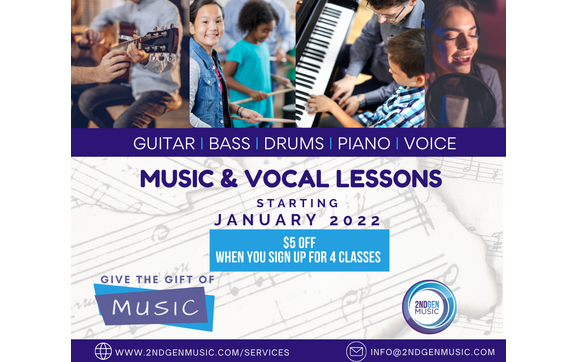 Music & Vocal Classes by 2nd Generation Music in Paterson, NJ - Alignable