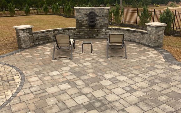 Stone Patios & Decks by Blue Peak Landscaping in Myrtle Beach, SC ...