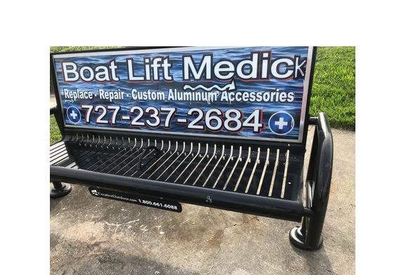 Creative Outdoor Bench Signs ph 727 831 2997 - Tampa - Alignable