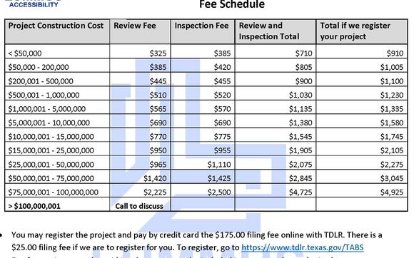 Project Fee Schedule by Lummus Accessibility in Spring, TX - Alignable