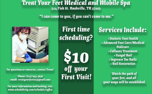 Medical & Mobile Pedicure Service by Treat Your Feet Medical &Mobile ...