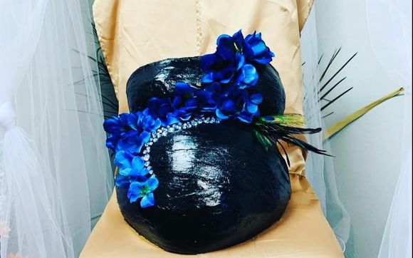 Cascading Floral Torso Cast by ICT Baby Bump Studio in Wichita, KS ...