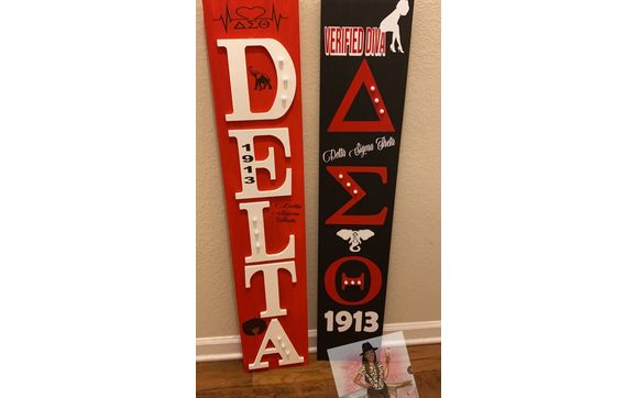 4ft Sorority Wooden Sign by Tara S. Handmade Crafts in Summerville, SC ...