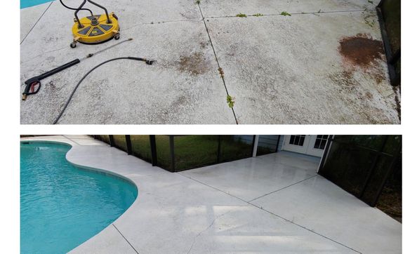 Soft Wash Pool Deck by Wilson Exterior Cleaning in Gainesville, FL ...