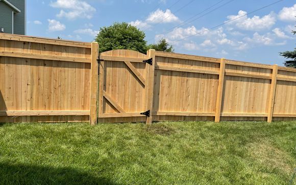 Custom Cedar Fencing by A to Z Quality Fencing & Structures in ...