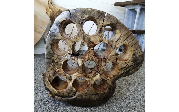 Live Edge Wine Rack by Railway Custom Woodworking in Edmonton, AB ...