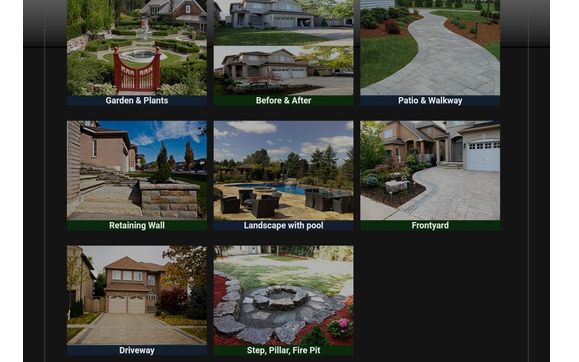Interlocking stone, retaining wall, plants, steps, pillars, pools by ...