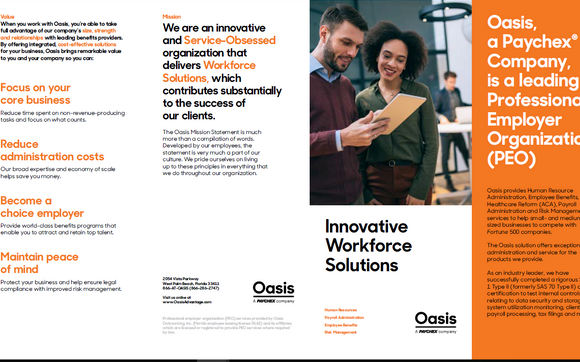 Employee Benefits by Oasis, a Paychex empowered company in Tempe, AZ ...