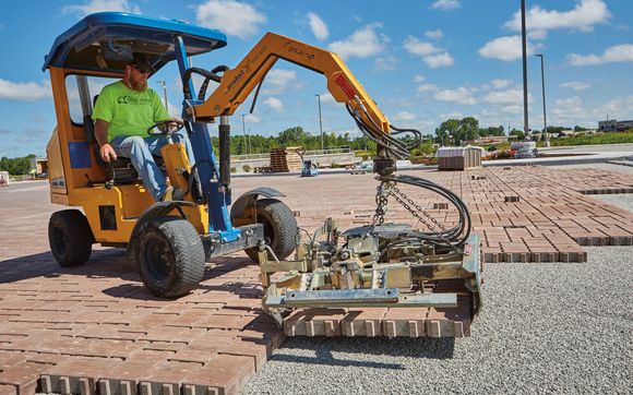 Commercial Mechanical Paver Installation by Aqua-Paving Construction in ...